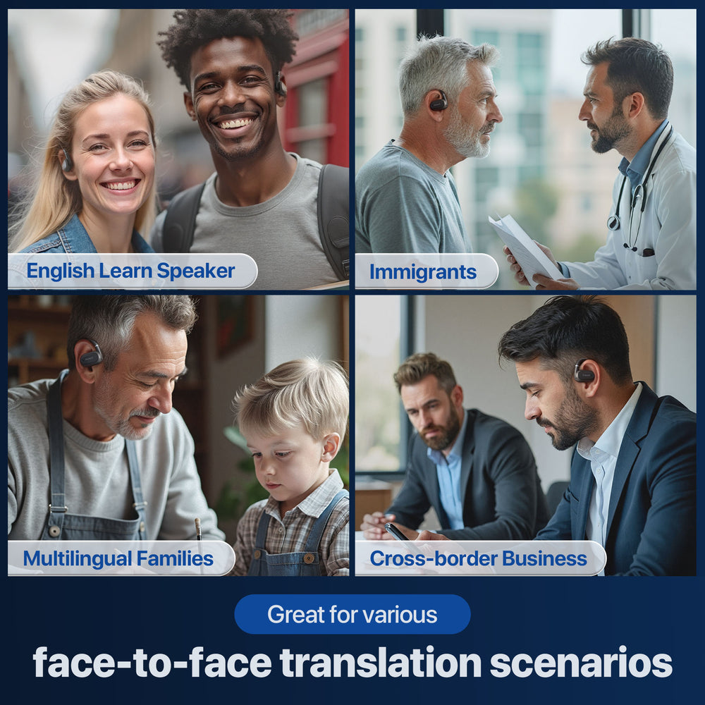 TransAI GO1 Real-time Phone Call Translator Earbuds